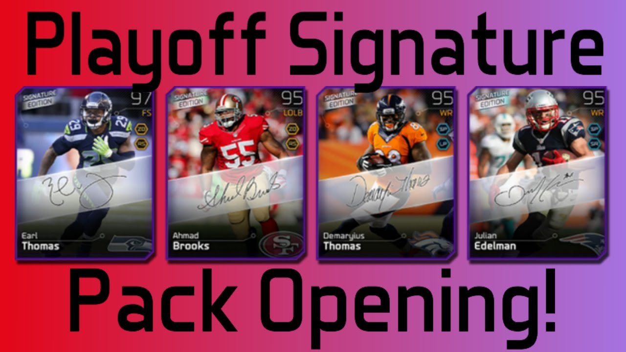 Playoff Signature Pack Opening! (Part 1) - Madden Ultimate Team 25 ...