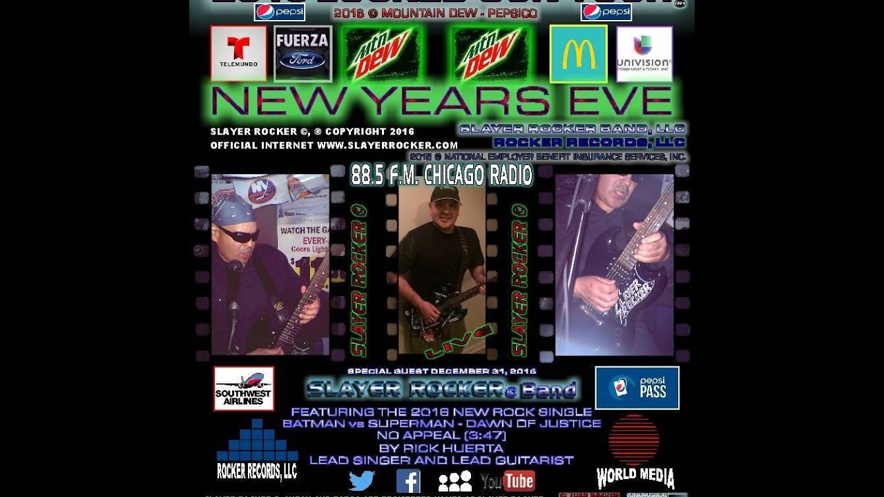 SLAYER ROCKER® © 2016 LOCKED GUN TOUR OFFICIAL NEW YEARS EVE Broadcast ...