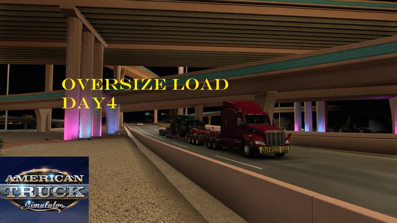 Oversize Load Peterbilt Trucking Day4 ATS - YouTube