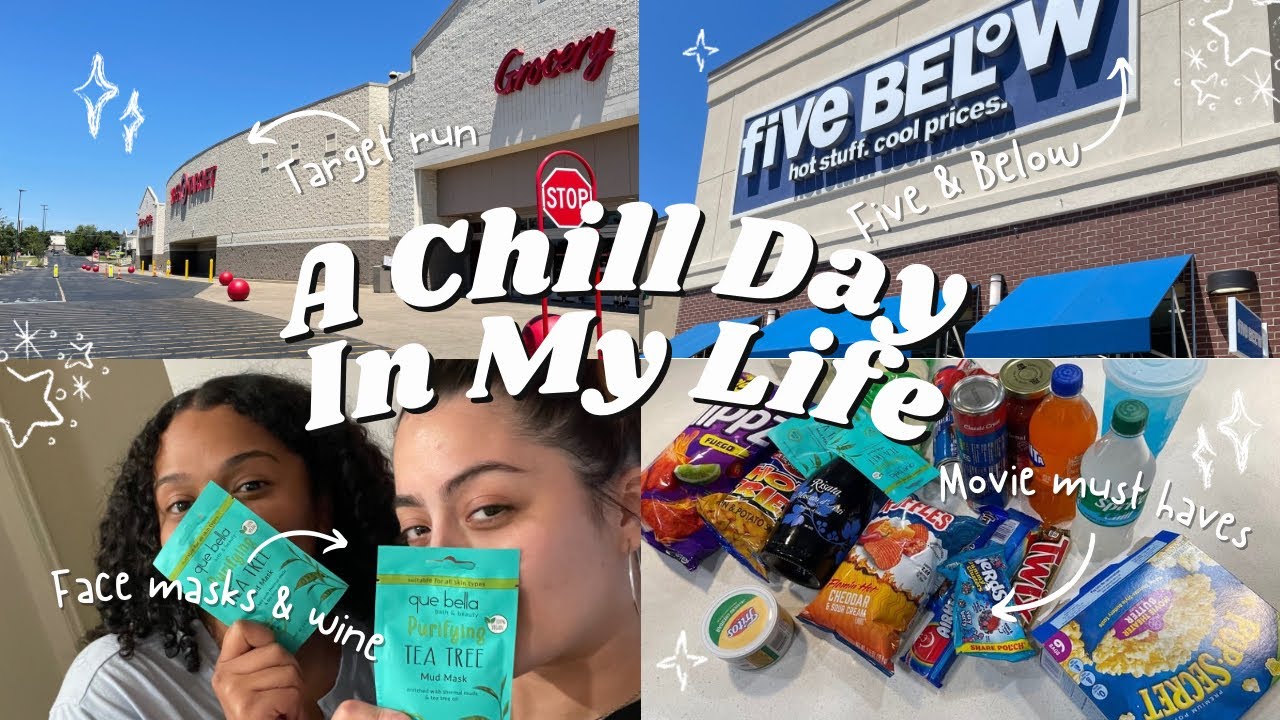A chill day in my life! Target,Five&Below,Mud mask,Scary movies🍿 - YouTube
