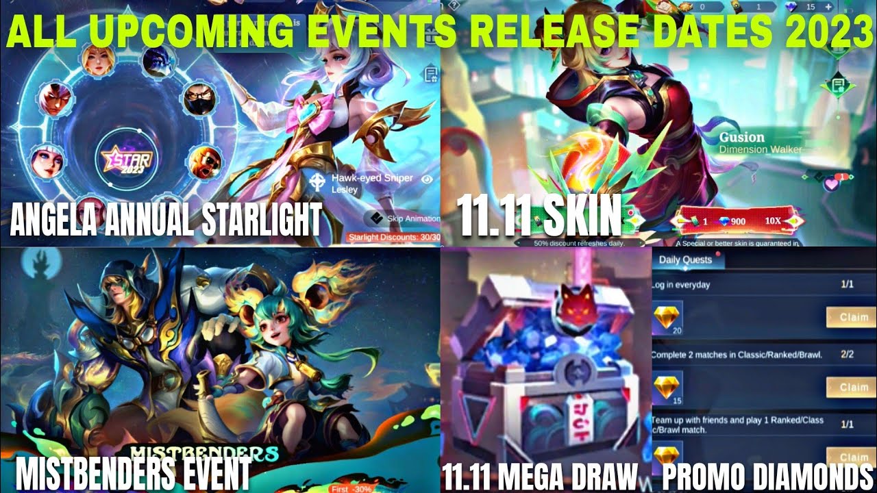 NEW! PROMO DIAMONDS, WANWAN 11.11 SKIN, ANGELA ANNUAL STARLIGHT, MISTBENDERS EVENT | MLBB NEW ...