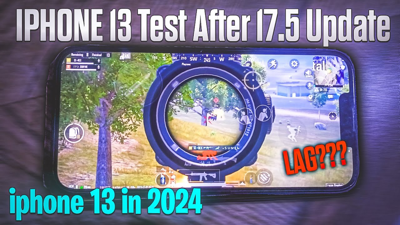 🔥iphone 13 BGMI test After IOS 17.5 | Lag? | Heating Issues? | Iphone ...