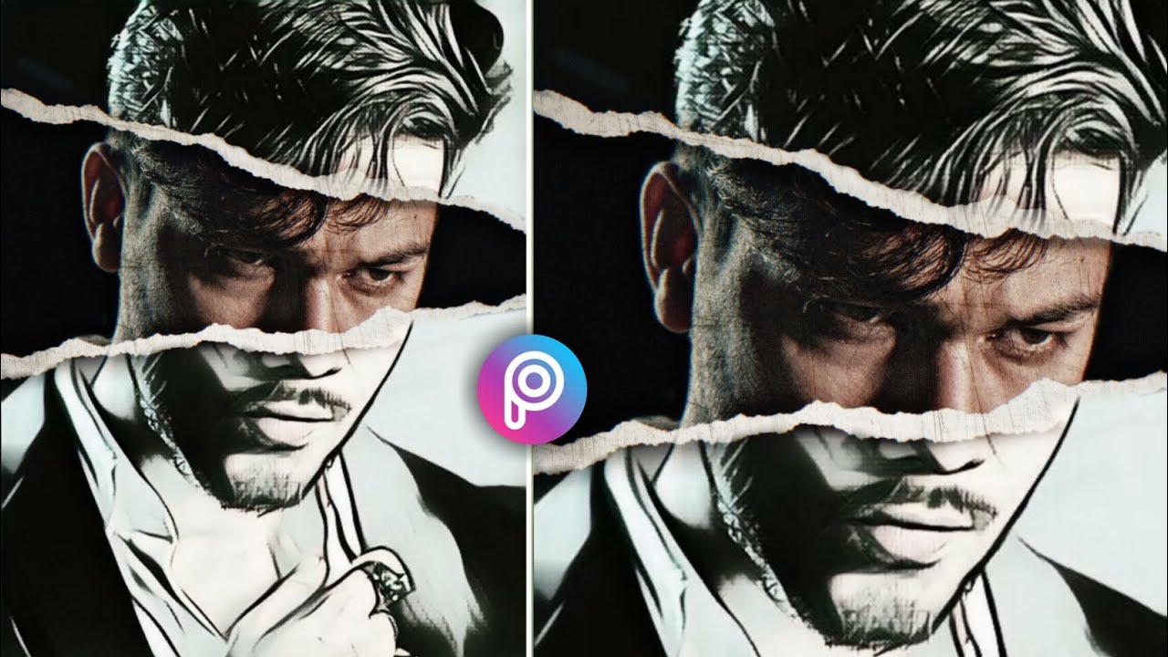 Torn Paper Photo Editing In Picsart | Paper Tear Photo Editing Tutorial ...