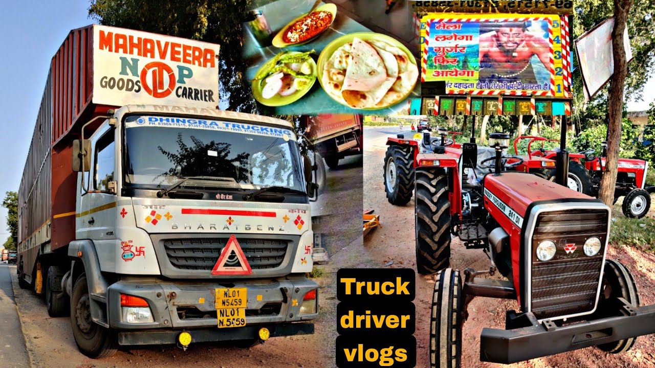 पनीर मसाले में दम है || 10 Tractor 🚜 Load Truck Average 1ltr 2.70 || BharatBenz 4023 - YouTube