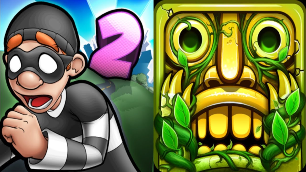 Robbery Bob 2 vs Temple Run 2 Gameplay Android,ios Part 138 - YouTube