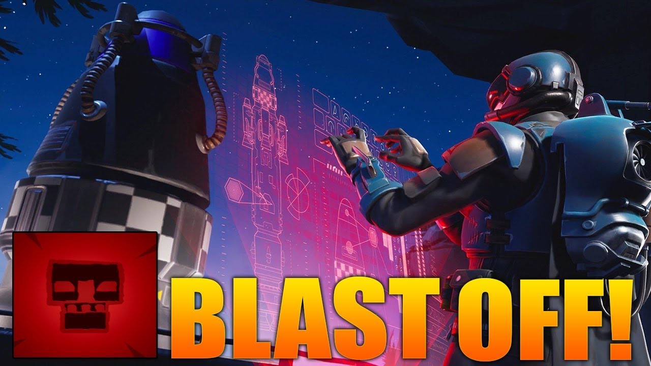 NEW ROCKET LAUNCH IN FORTNITE! BIG EXPLOSION AND DESTRUCTION ...