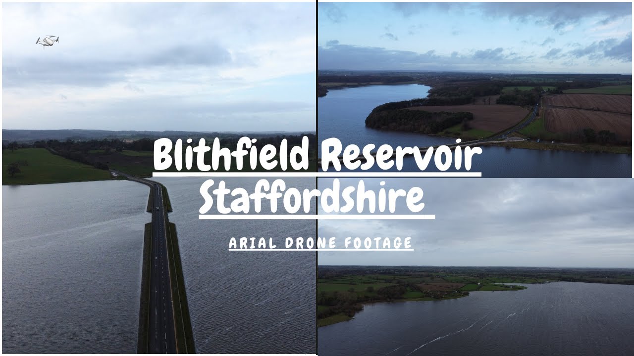 Blithfield Reservoir [ Arial Done Footage ] Staffordshire ] - YouTube