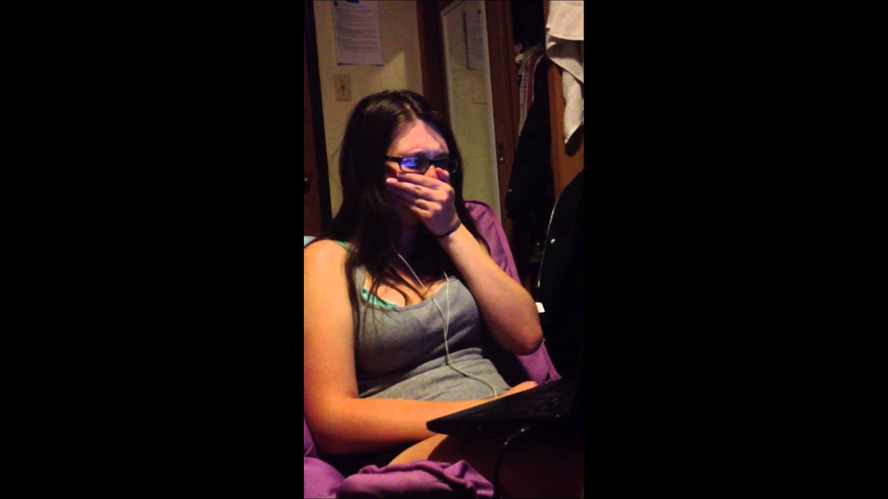 Girl freaks out at the office series finale - YouTube