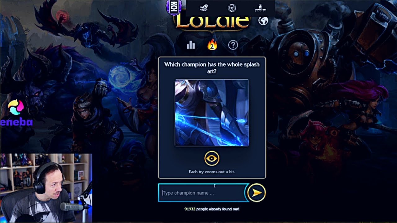 KNEKRO ADIVINANDO EL CAMPEÓN DE LOL #6 | LOLDLE - YouTube