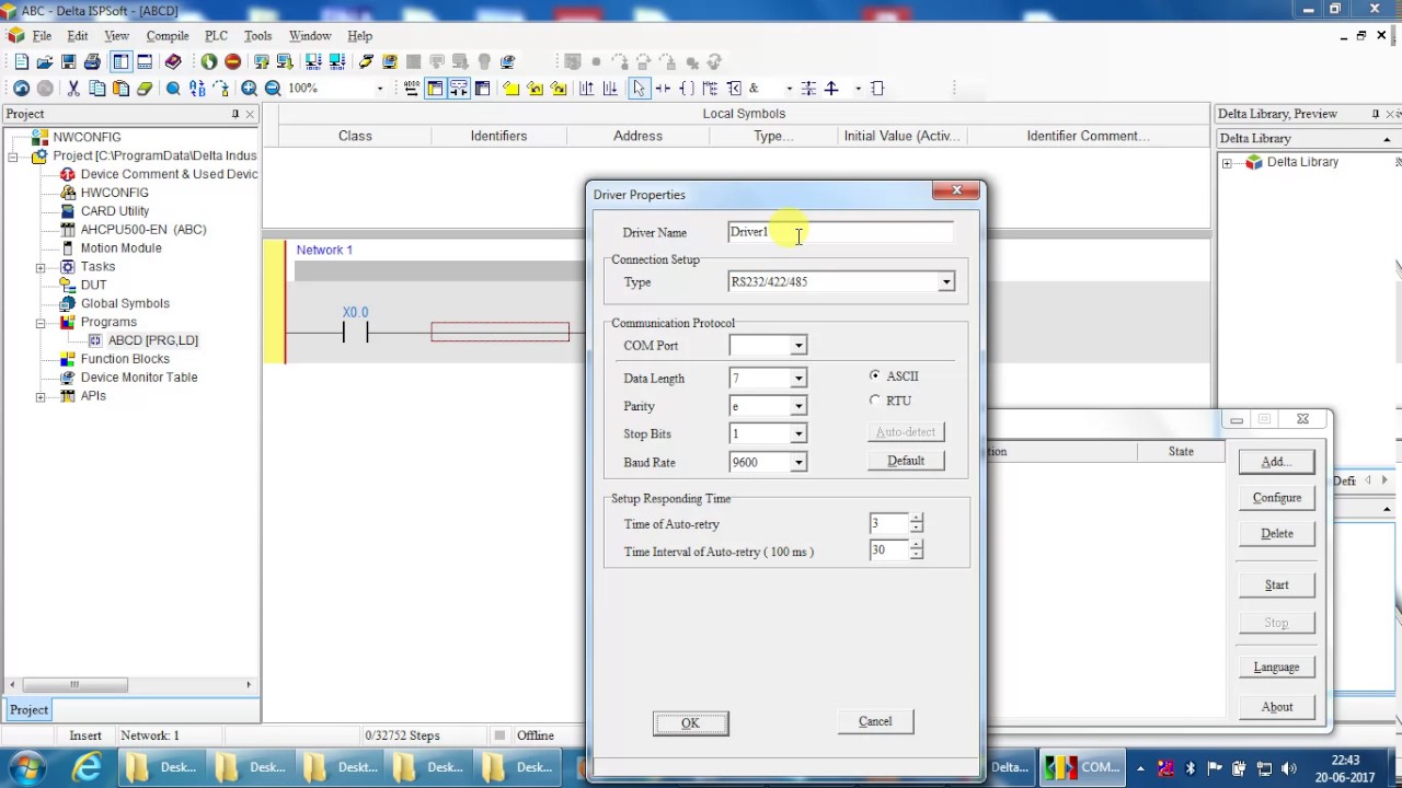 Simulation of Delta PLC - YouTube