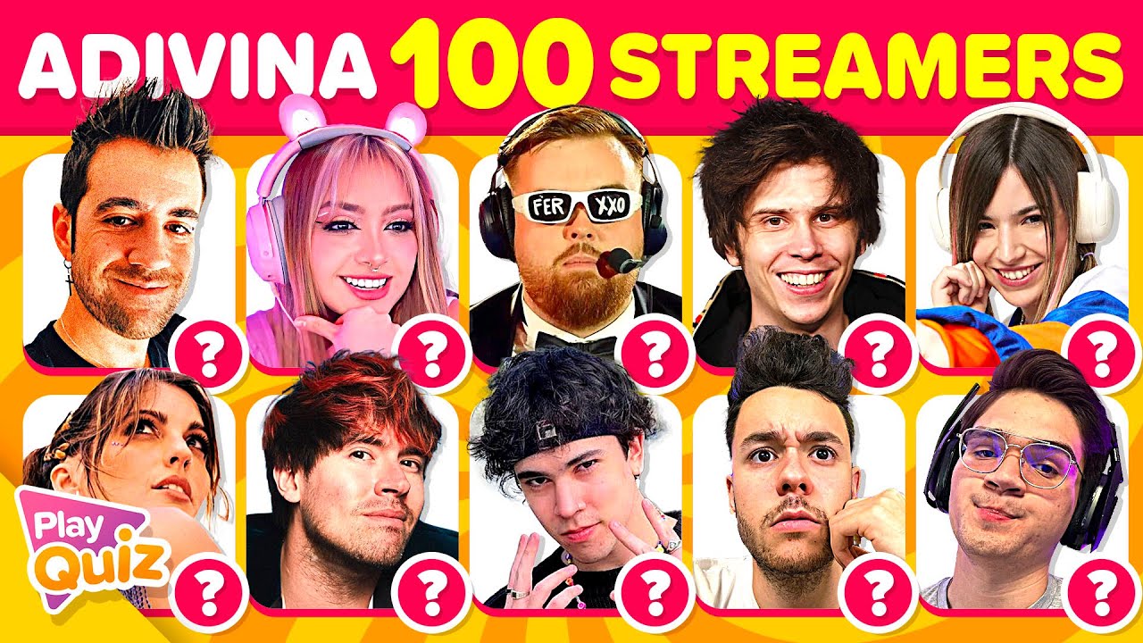 Adivina 100 Streamers en 2 Segundos por su Foto 🧔🏻‍♂️📸 Actualizado 2023 ...
