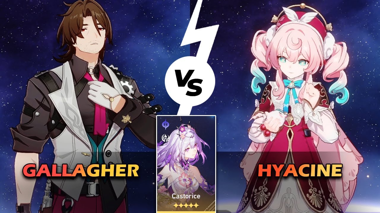 E6 Gallagher vs E0 Hyacine x E0 Castorice | Comparison | MOC12 | HSR | V3.3 | - YouTube