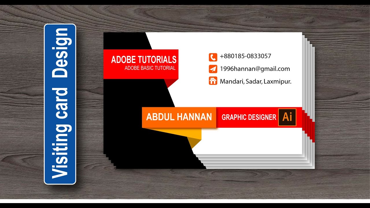How to Make Professional Business Visiting card | Best বিজিটিং কার্ড ...