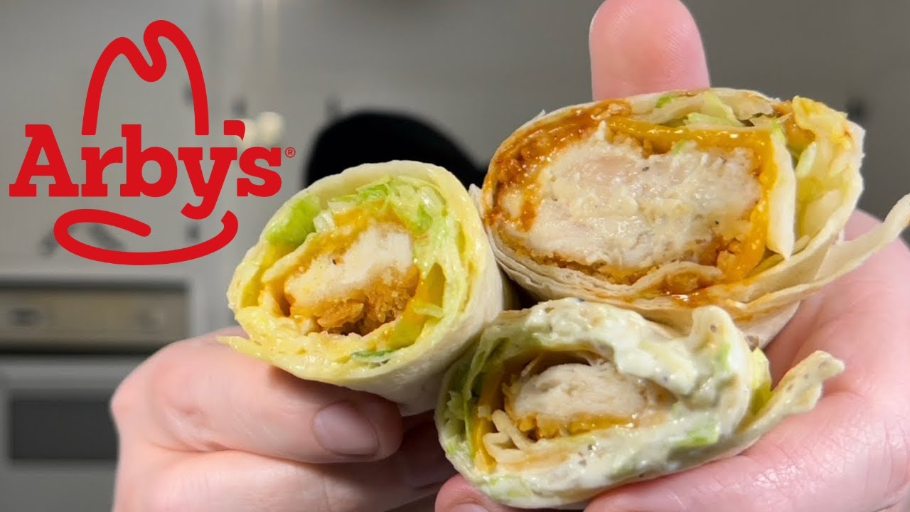 All 3 of Arby’s NEW chicken wrap review - YouTube