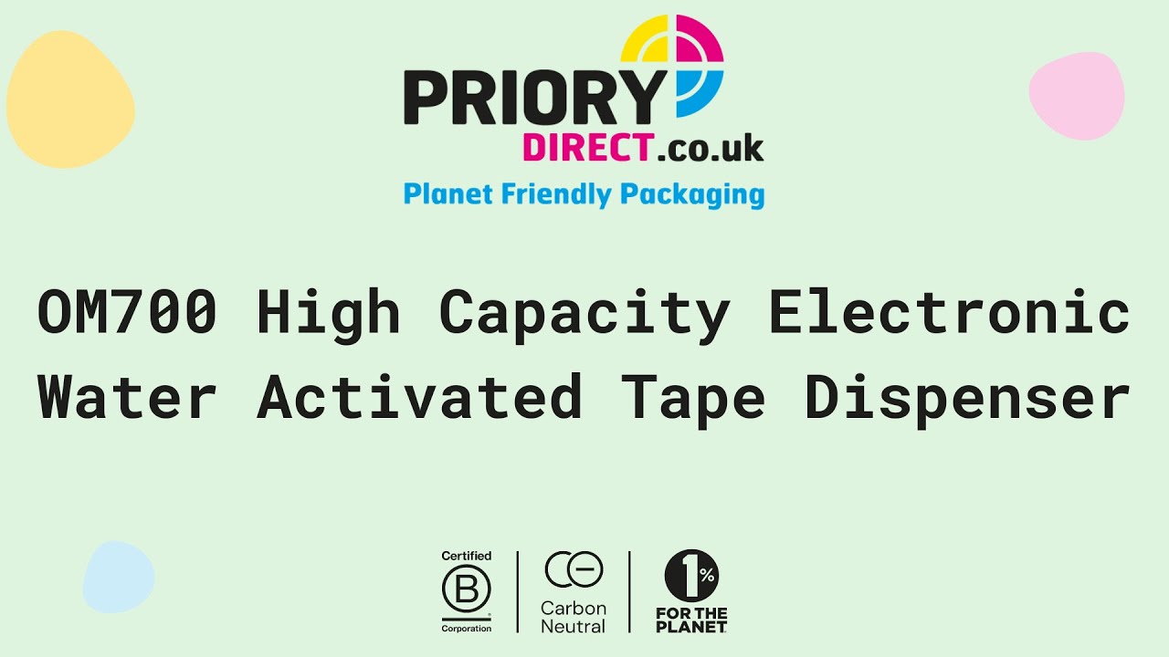 Demo Video - OM700 High Capacity Electronic Water Activated Tape ...