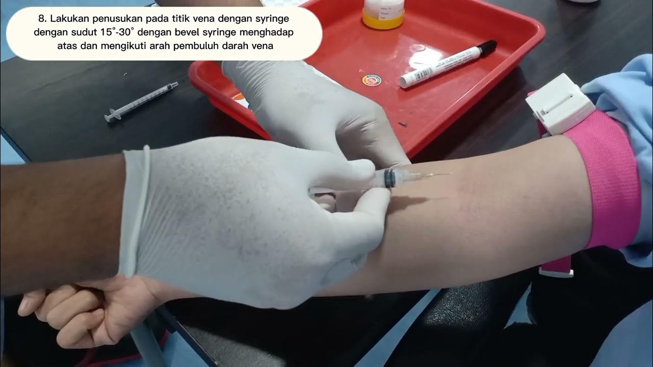 Tutorial Pengambilan Sampel Darah vena dalam pemeriksaan laboratorium kesehatan - YouTube
