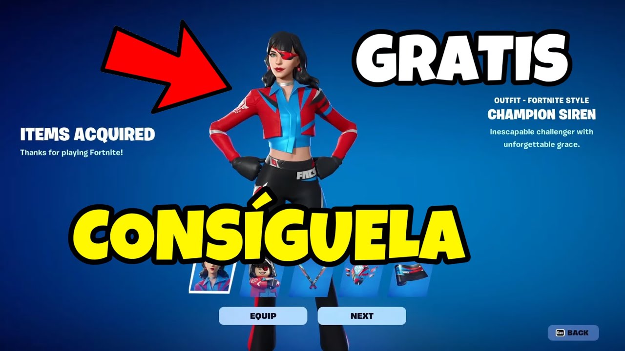 *GRATIS* COMO CONSEGUIR LA SKIN SIRENA CAMPEONA EN FORTNITE! COPA DE LA ...
