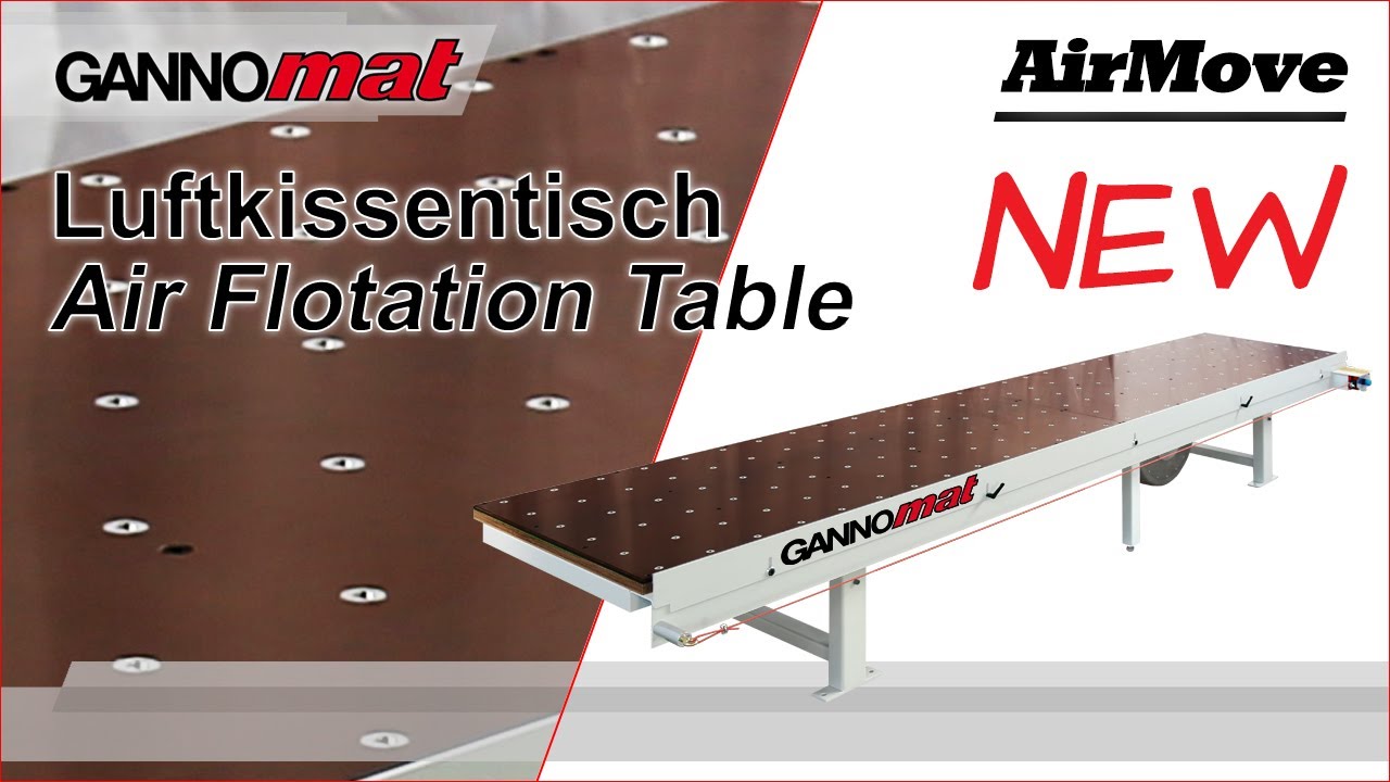 GANNOMAT AirMove air flotation table for case good handling ...