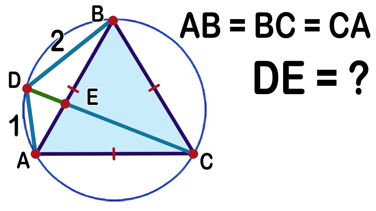 Find the length of the line segment. ABC - an equilateral triangle ...