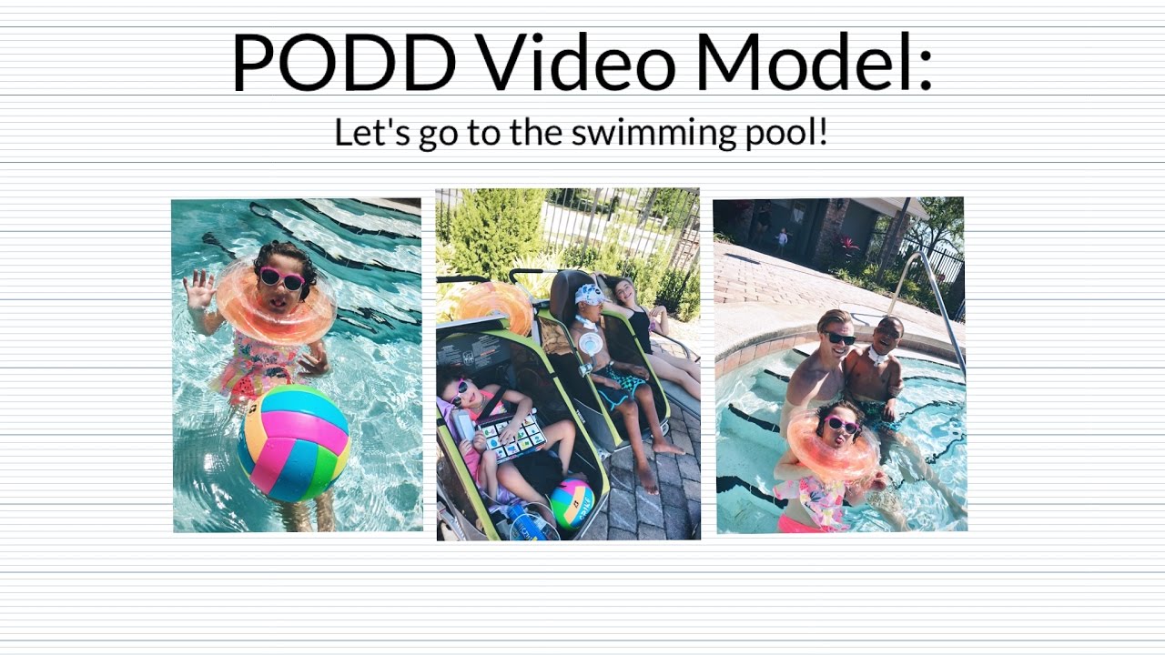 PODD Video Model: Let's go Swimming! - YouTube