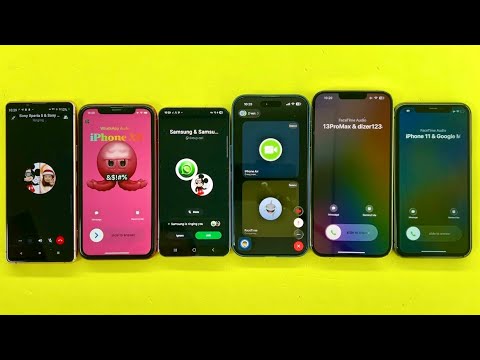 WhatsApp Group Incoming Call Samsung S22/Sony 5iii/iPhone Xr Vs FaceTime Group iPhone AIR/11 /13pm 