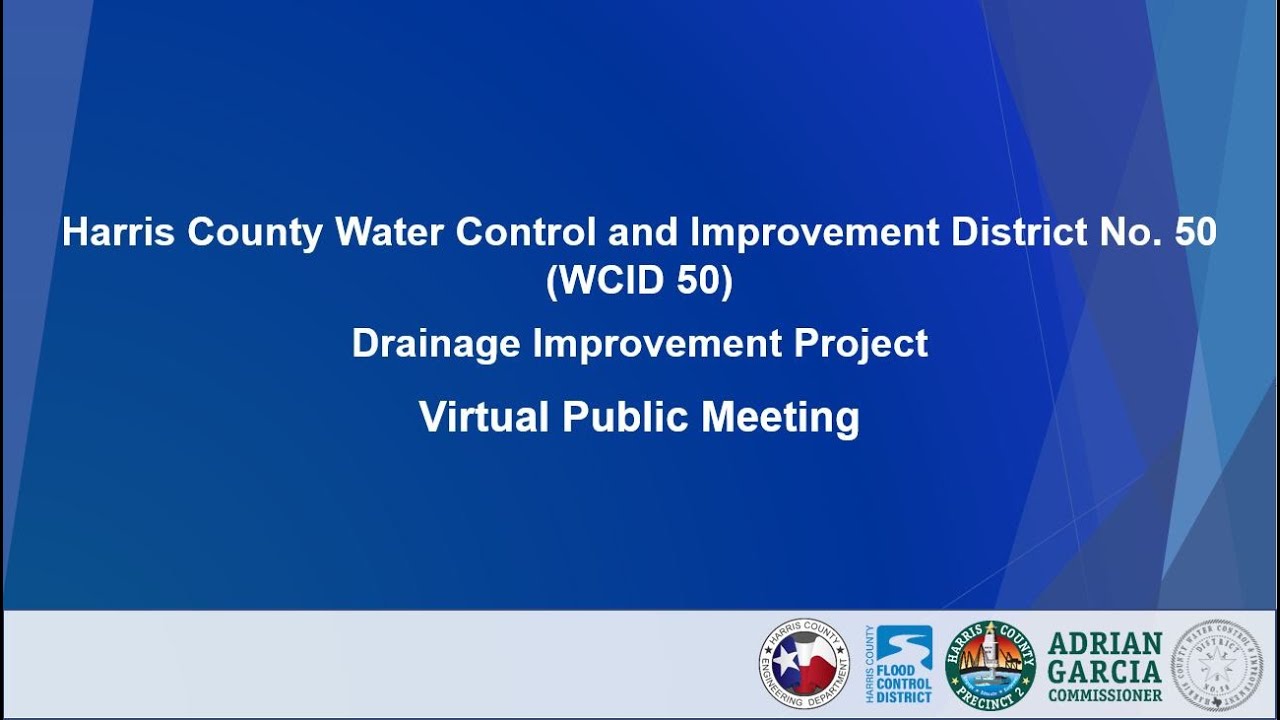 Harris County Water Control and Improvement District No 50 Drainage ...