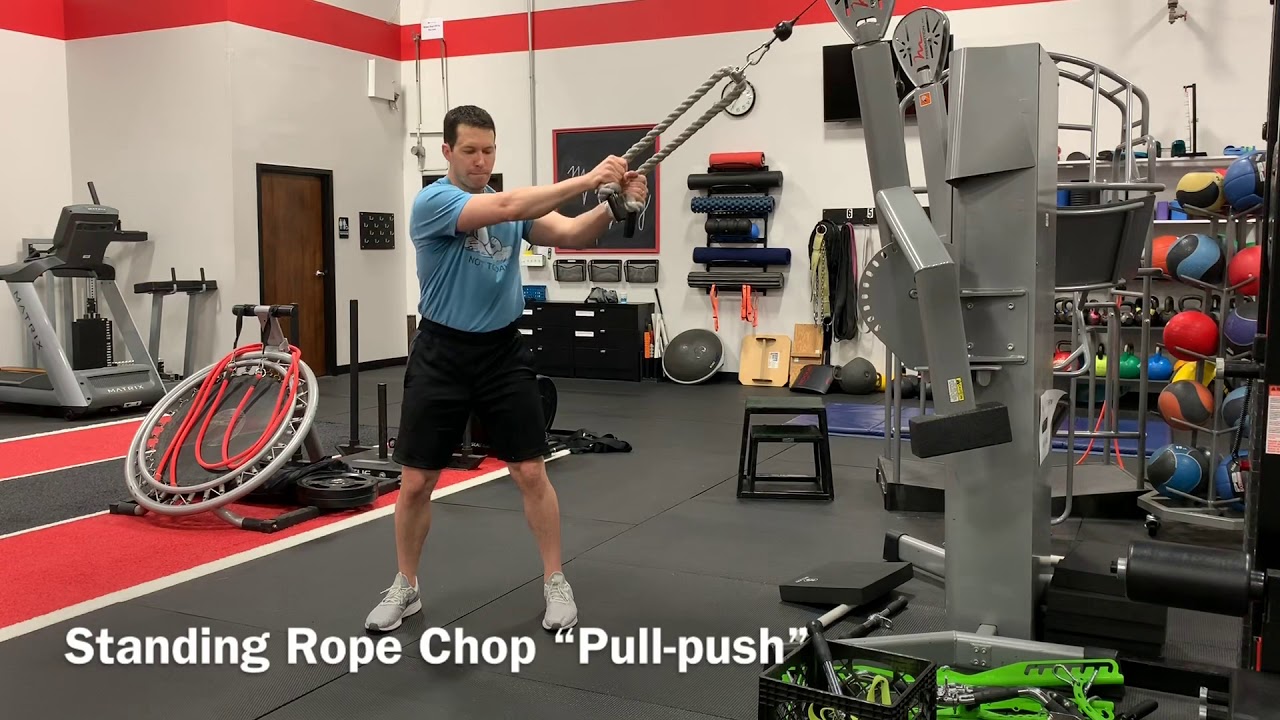 Standing Rope Chop Variations - YouTube