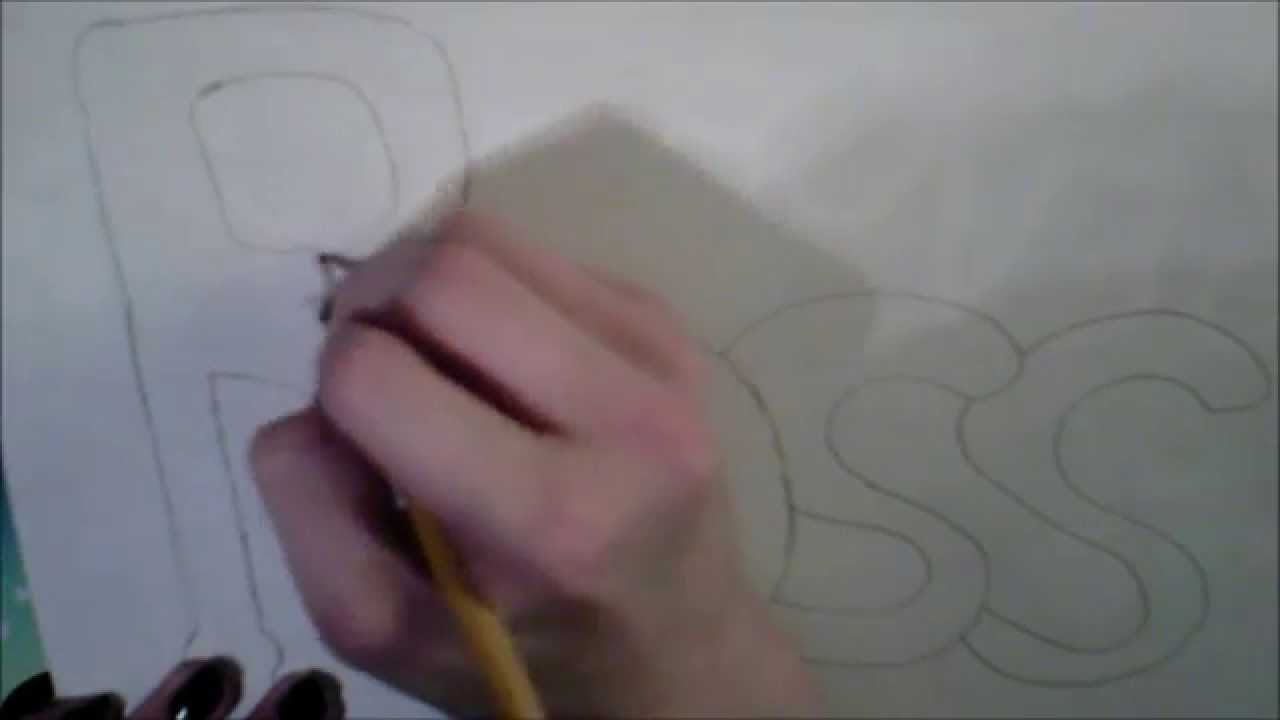 Speed Draw-Ross Lynch Name Art - YouTube