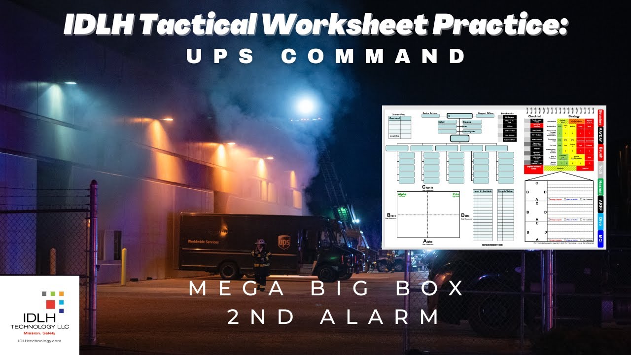 IDLH Tactical Worksheet® Command Board Practice: UPS Command - YouTube