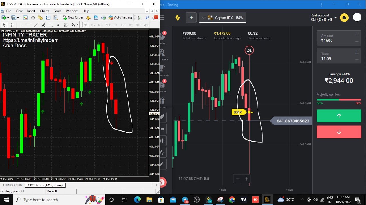 binomo live trading - YouTube