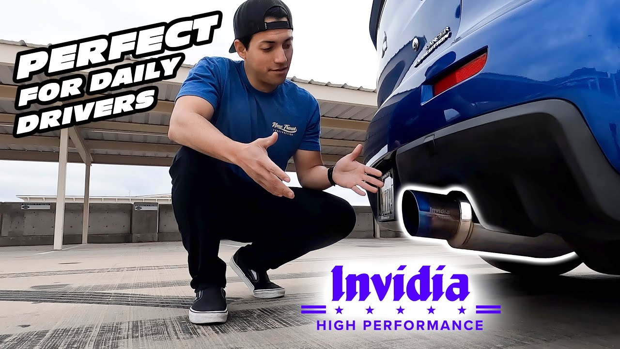 EVO X RACING EXHAUST INSTALL - YouTube