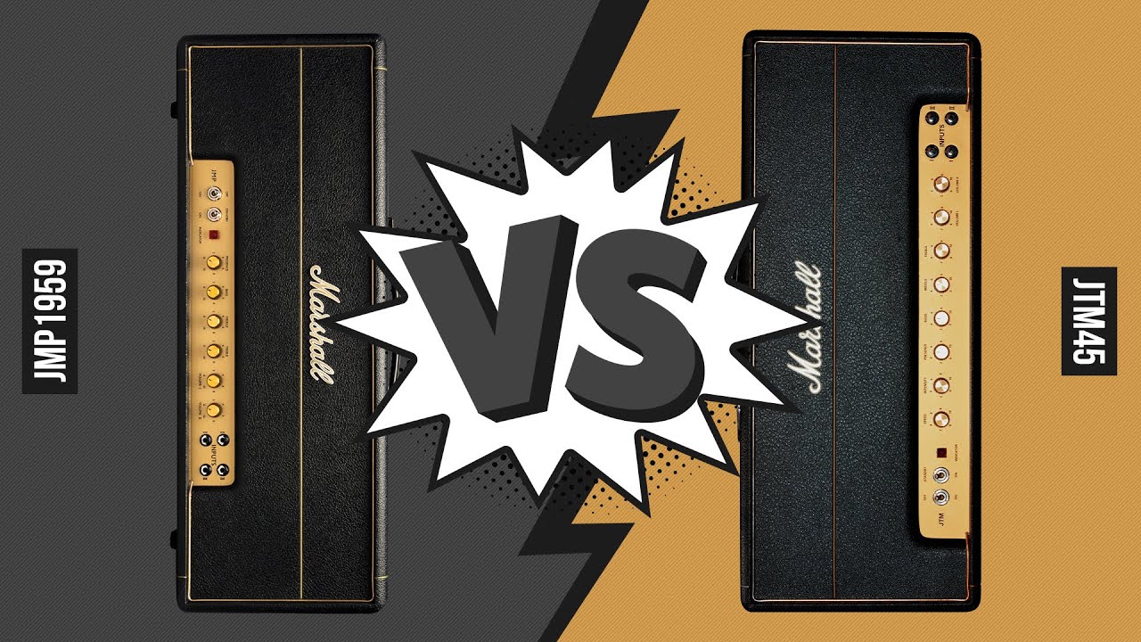 Marshall 1959HW vs. Marshall 45HW - Comparison (no talking) - YouTube