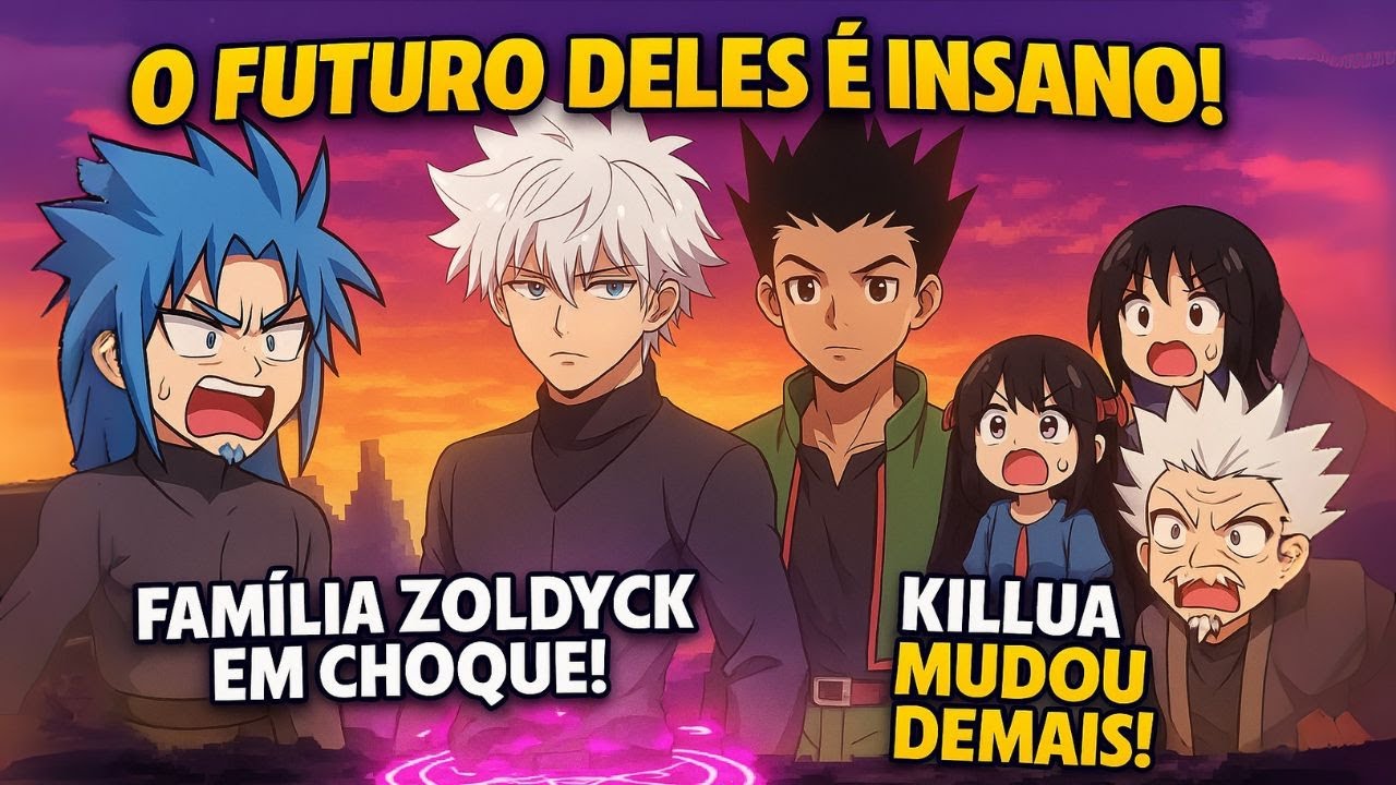 😱 Killua e Gon no Futuro?! | Reação da Família Zoldyck • Gacha React ...