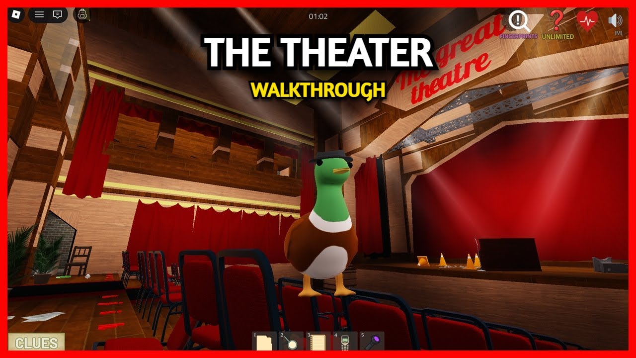 Roblox Detective Duck THE THEATER Walkthrough - YouTube
