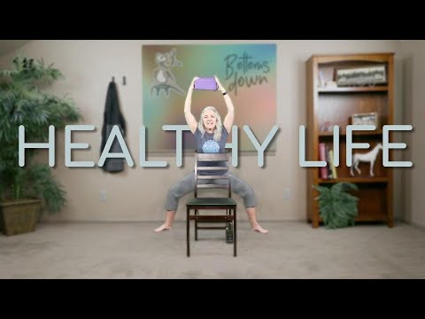 Chair Yoga - For a Healthy Life - 56 Minutes Some Seated, More Standing ...