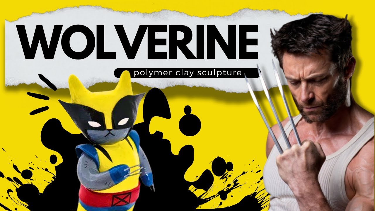 Wolverine Polymer Clay Figure | Handmade by Beginner and Self Taught ...