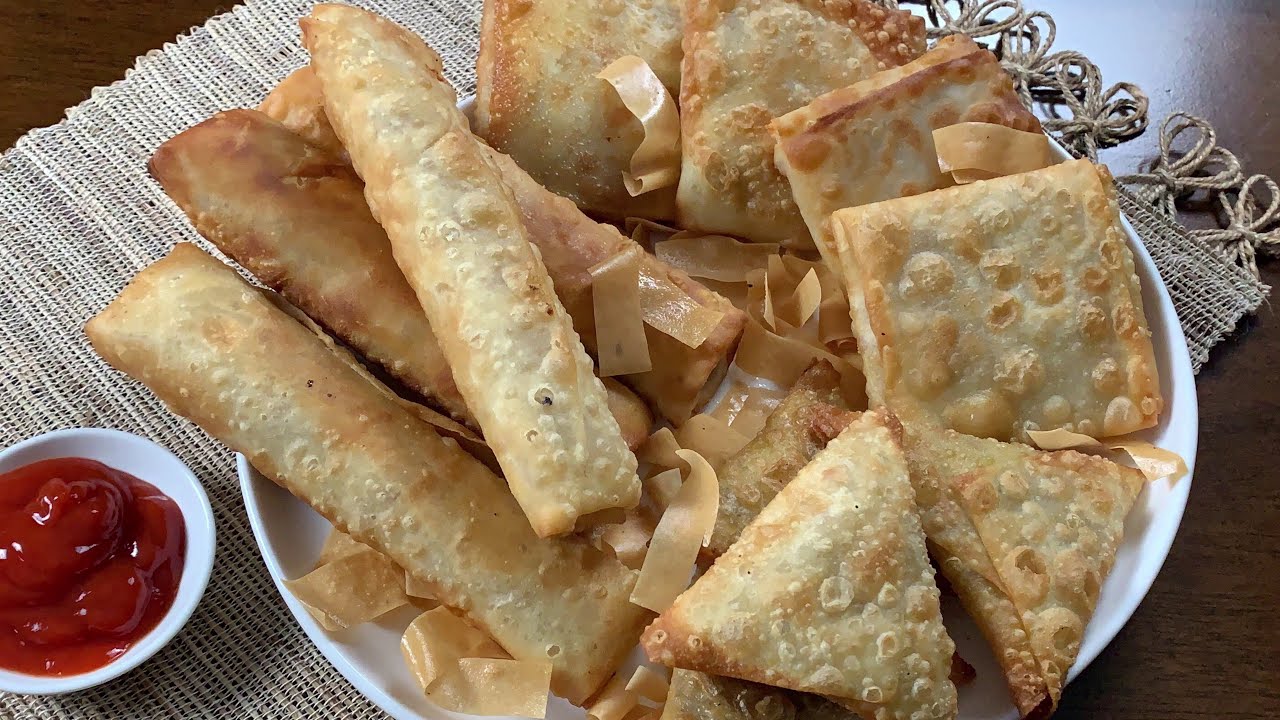 Manda Patti - Wrappers How to fold easy steps Samosa, Spring Roll, Box ...