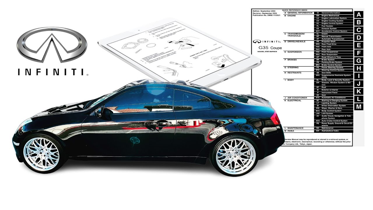 INFINITI G35 - FACTORY SERVICE MANUAL - YouTube