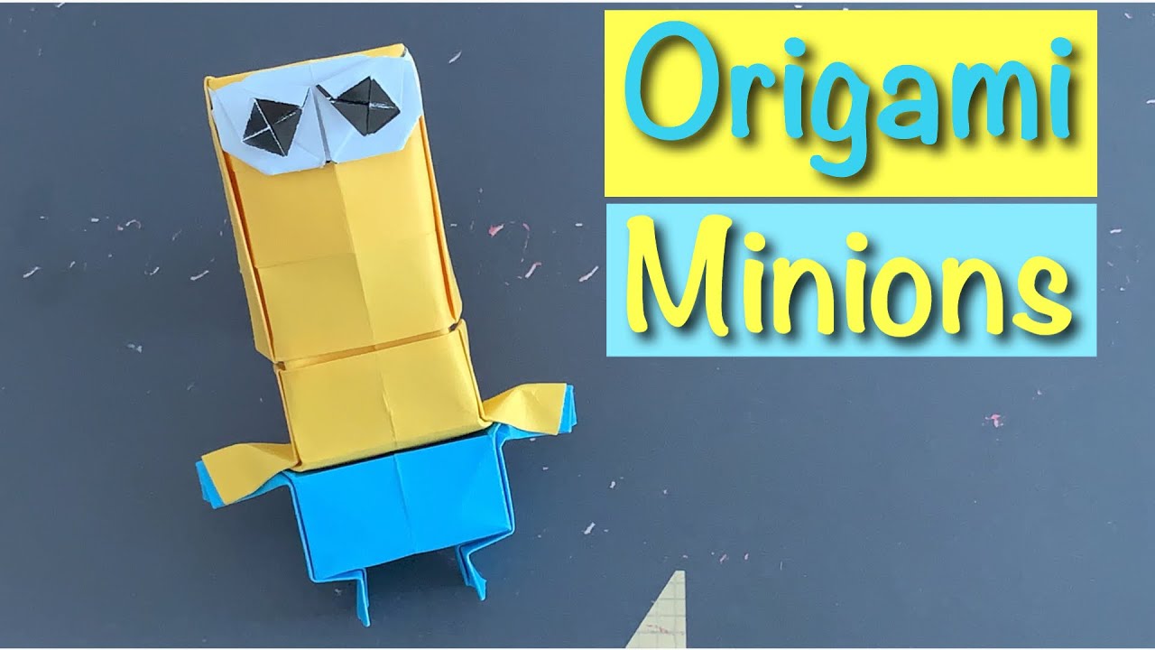 HOW TO MAKE CUTE ORIGAMI MINION PAPER CRAFT FAST VERSION YouTube HOW TO MAKE CUTE ORIGAMI MINION PAPER CRAFT FAST VERSION YouTube