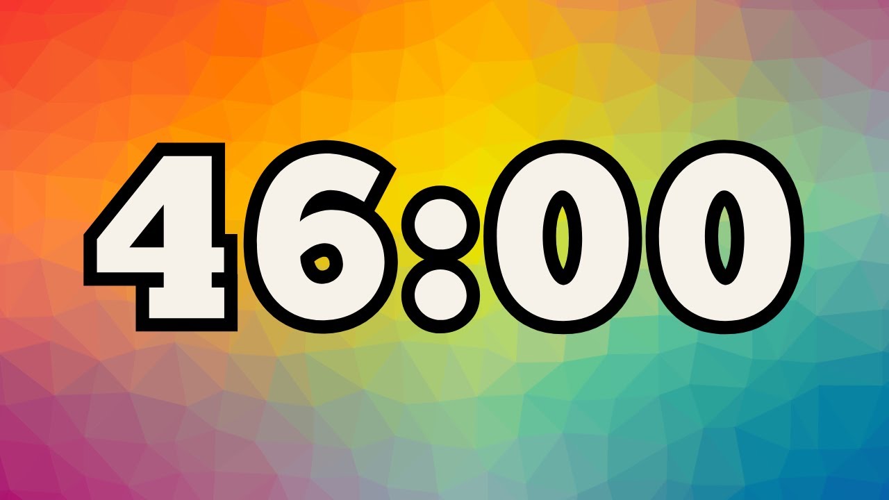46 minute timer | Countdown | Pomodoro Technique | Pomodoro session ...