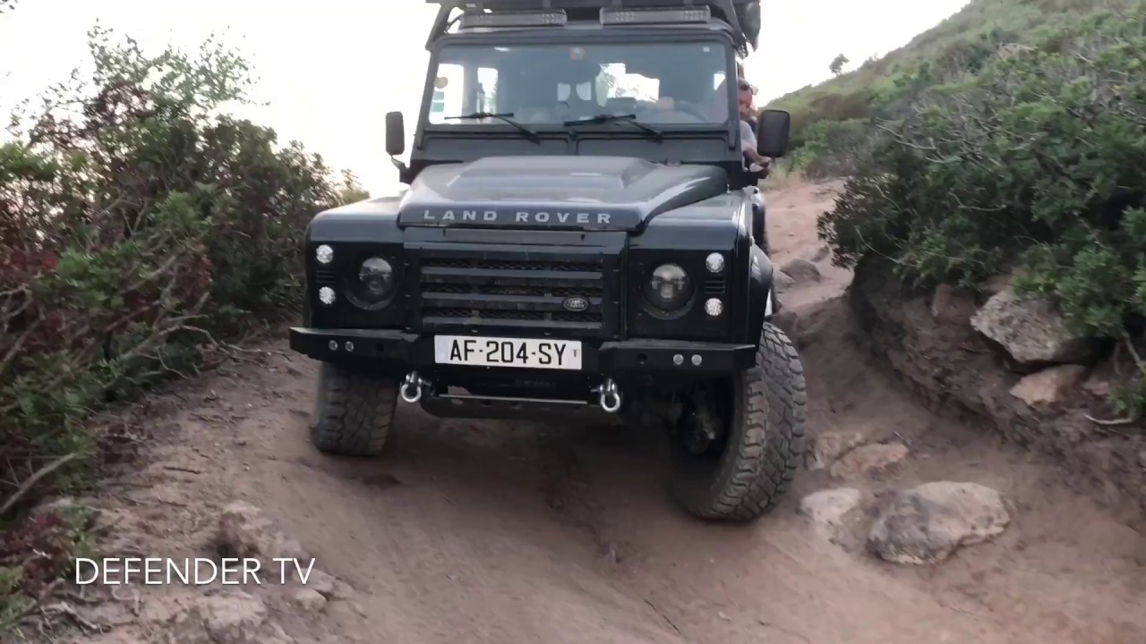 Land Rover Defender 110 to the beach - Sardegna - july 2018 - YouTube