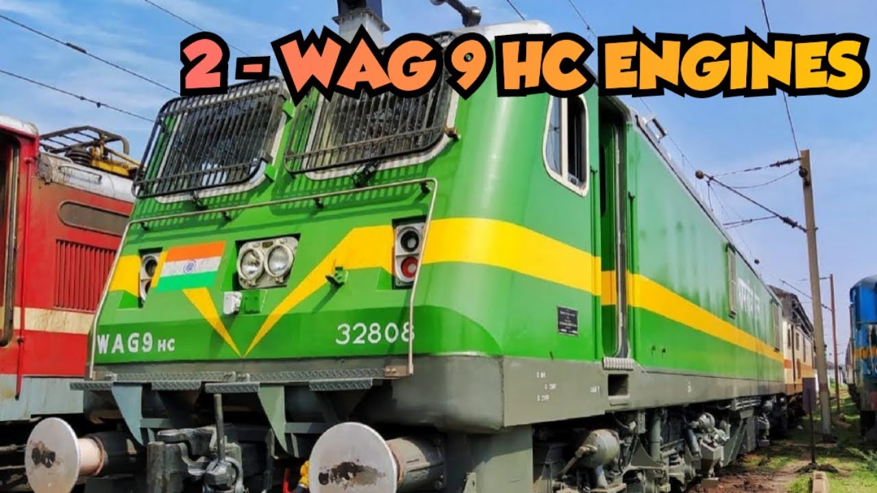 WAG 9HC Engine power|2 Engines|#train #trending #railway #goodstrains ...