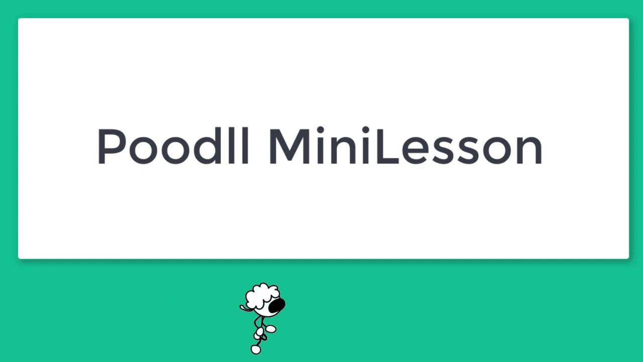 Poodll MiniLesson - YouTube