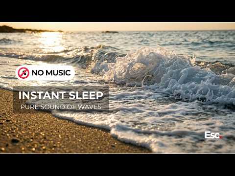 Golden Hour Beach Waves - Deep Sleep & Meditation (Natural Sounds) | Escape Voice (3 Hours Loop)