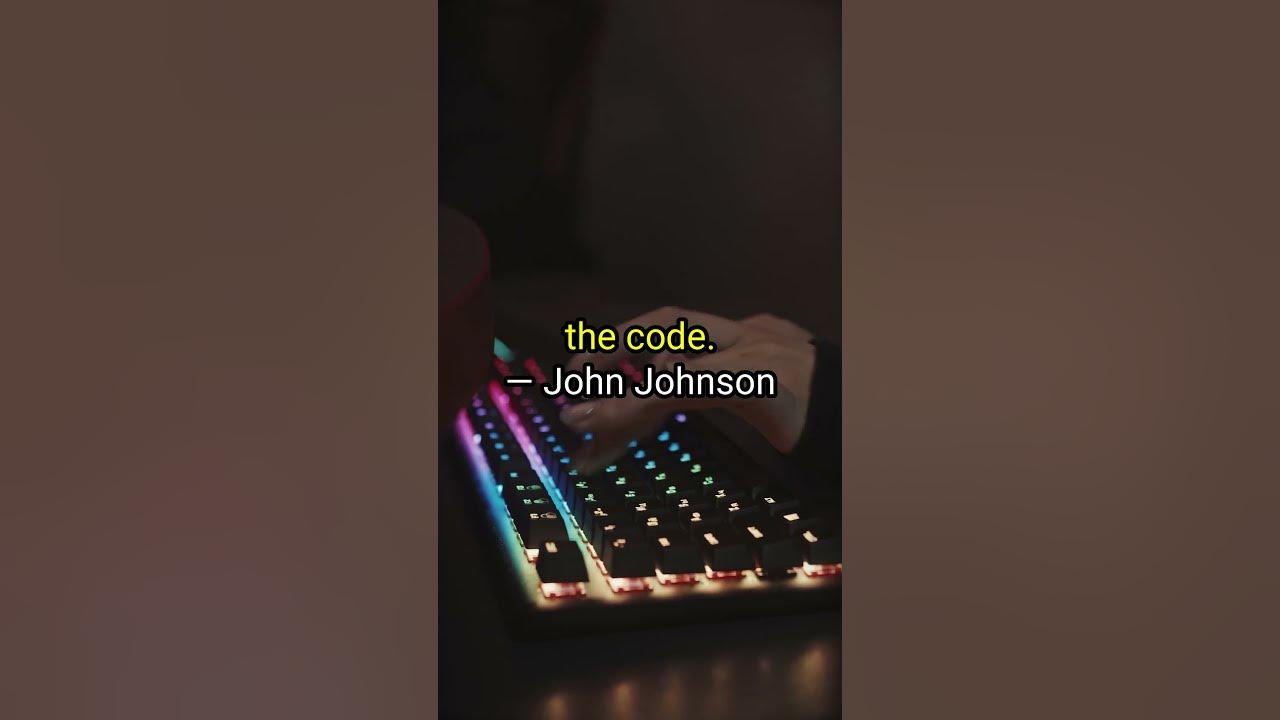 First, solve the problem. Then, write the code. — John Johnson - YouTube