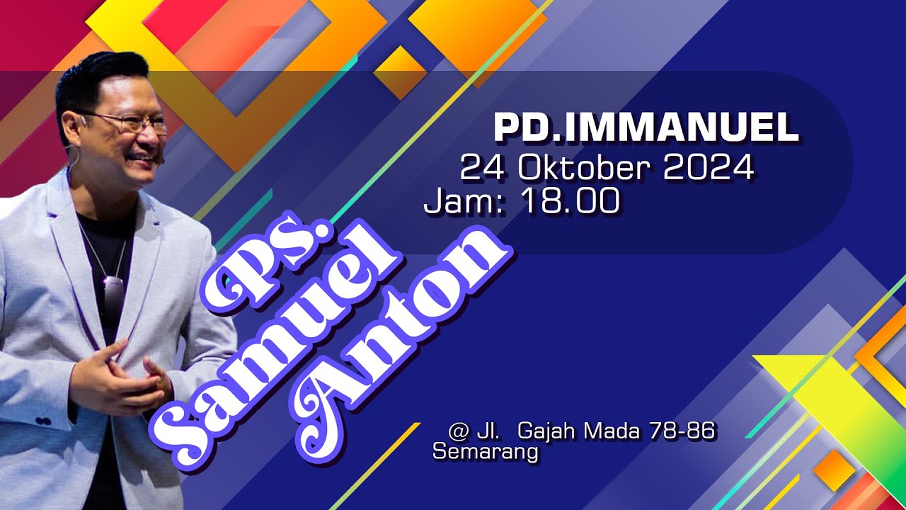 Persekutuan Doa Immanuel - 24 Oktober 2024 - Ps. Samuel Anton - YouTube