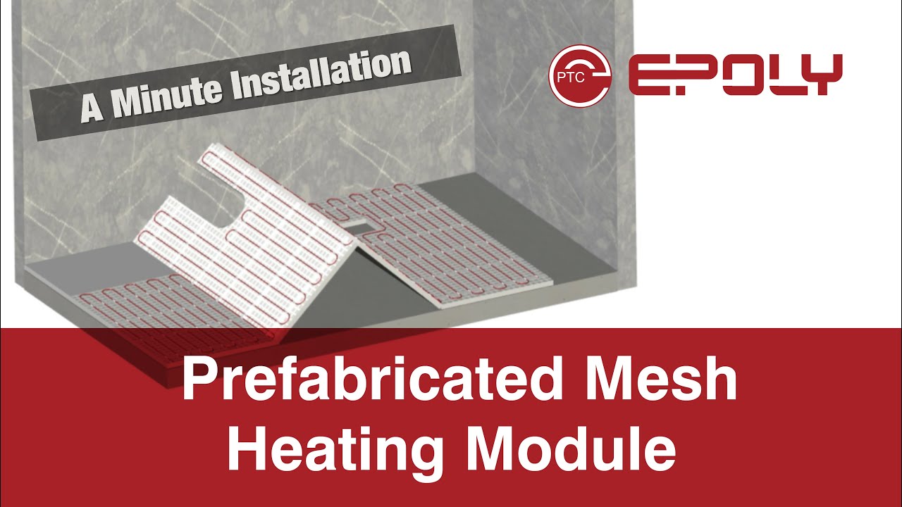 Electric Underfloor Heating - Prefabricated Mesh Floor Heating Module ...