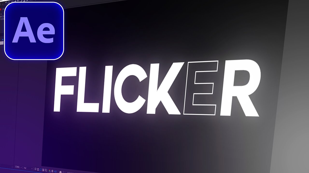 How to Create a Flicker Text Animation in After Effects - YouTube