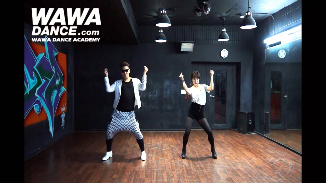 WAWA DANCE ACADEMY PSY GENTLEMAN DANCE STEP MIRRORED MODE - YouTube