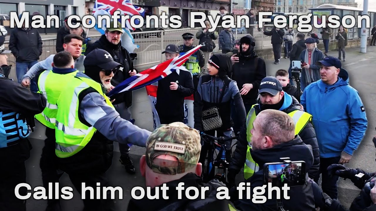 Man confronts Ryan Ferguson and calls him out for a fight in Blackpool ...